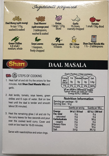 Shan Daal Masala | Om Spice & Grocery Brisbane