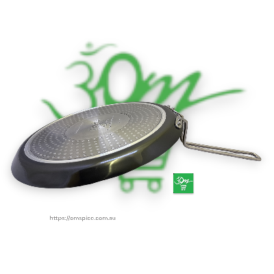 Futura Non Stick Flat Black Tava Gas + Induction 30cm Dia...